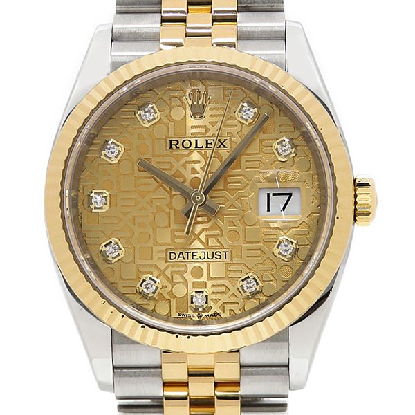 [ROLEX] [Computer dial] [Finished] Rolex "Datejust 36 10P diamond ...