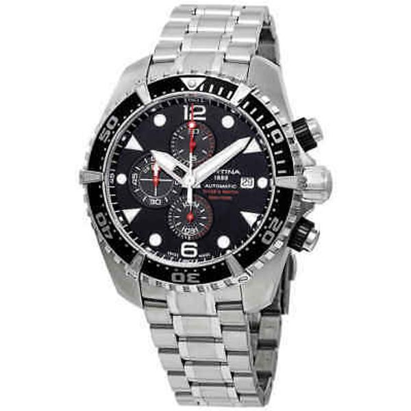 Certina DS Action Chronograph Automatic Black Dial Men's Watch ...