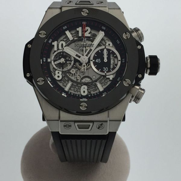 [Used] HUBLOT Self-winding watch /-/ Rubber / SLV / BLK / 411.NM.1170 ...
