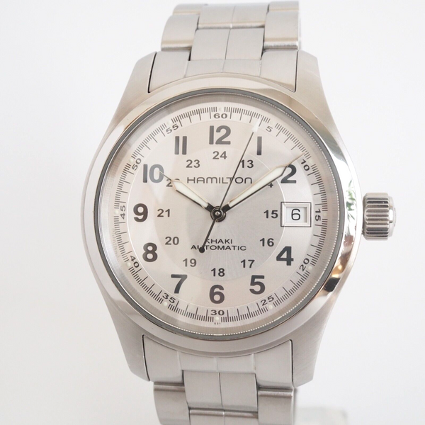 Hamilton Khaki Field H704450 Automatic Silver Dial Men's 38 mm Watch ...