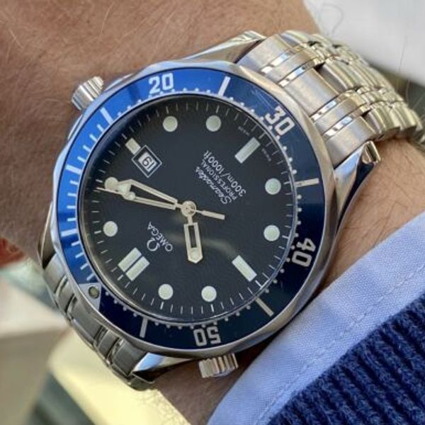 Omega Seamaster 1995 Pierce Brosnan 300m 41mm James Bond 007 Quartz ...