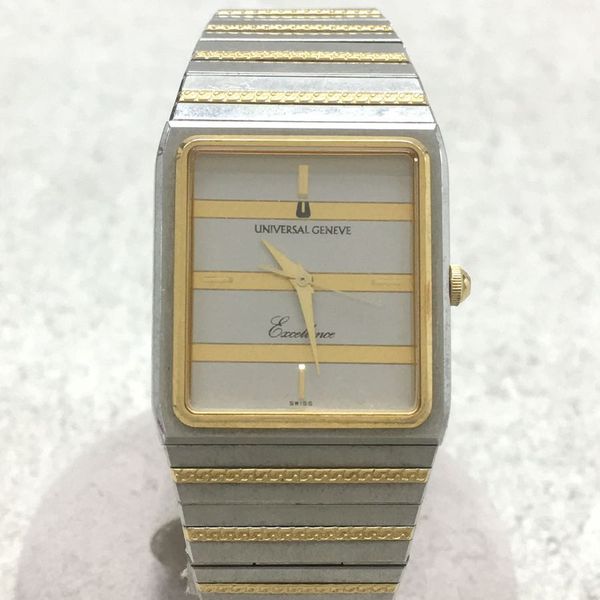 [Used] UNIVERSAL GENEVE Quartz Wristwatch/Analog/--/GRY/SLV [Clothing ...