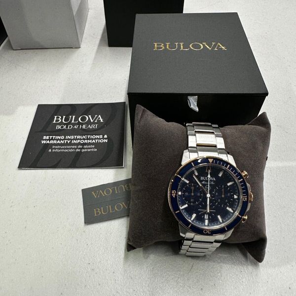 Bulova Marine Star 98B301 Chronograph Quartz Men's Watch BRAND NEW ...