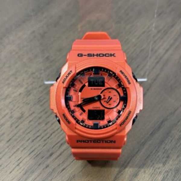 CASIO G-SHOCK men's watch GA-150A-4AJF metallic orange- New battery ...