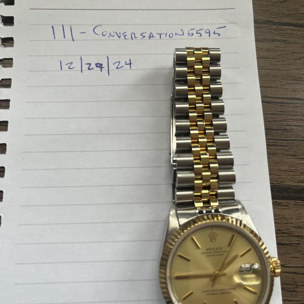 [WTS] Rolex 16013, Two Tone Datejust, 36mm, AM Two Tone bracelet with ...