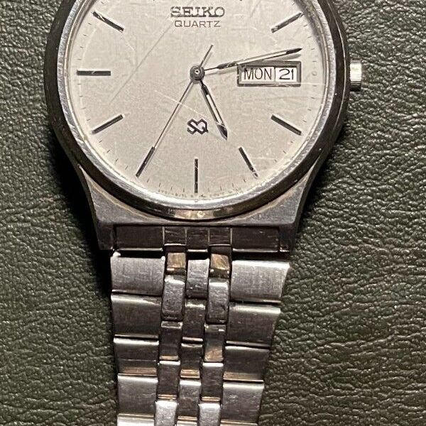 Vintage SEIKO 5Y23-8A70 SQ Day/Date Men's Quartz Watch, Working, New ...