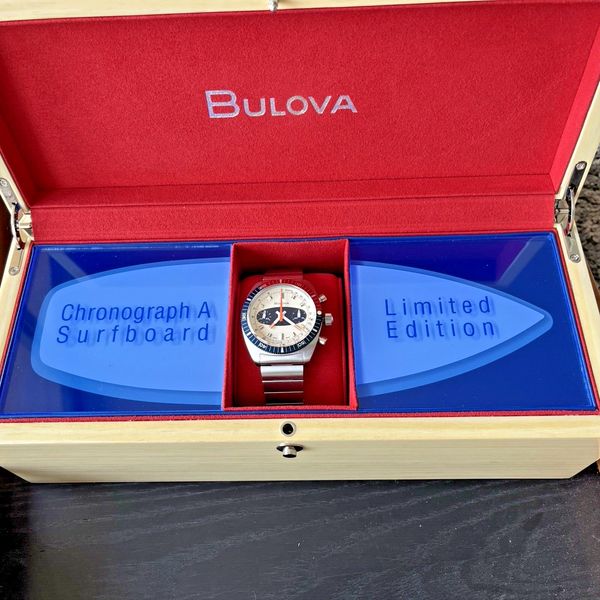 Bulova Archive Series Limited Edition Chronograph A Surfboard Automatic ...