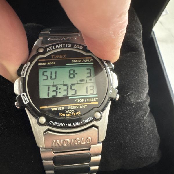 Timex Atlantis 100 Digital Watch Vintage Rare | WatchCharts Marketplace