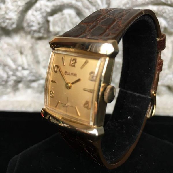 RESTORED RARE 1963 MENS BULOVA CRAFTSMAN WIND TANK WATCH M3 VINTAGE ...