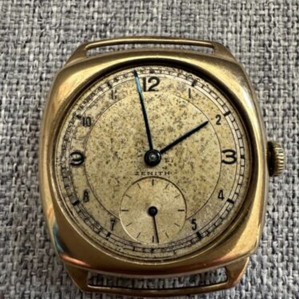 Vintage 9ct Gold Mens Zenith watch Circa 1949 Swiss | WatchCharts ...
