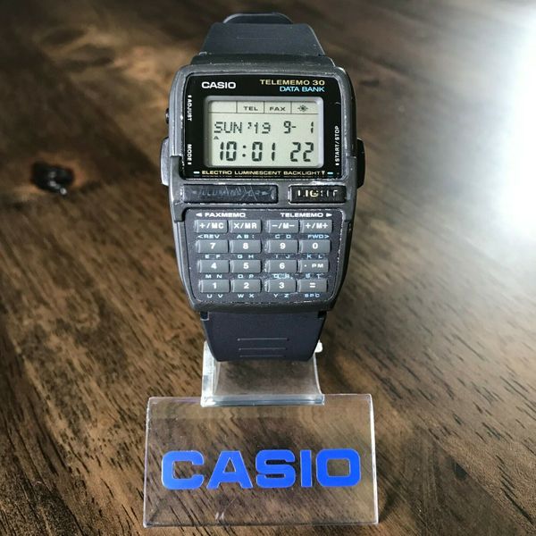 Vintage 1995 Casio DBC-30 Data Bank Digital Calculator Watch, Module ...