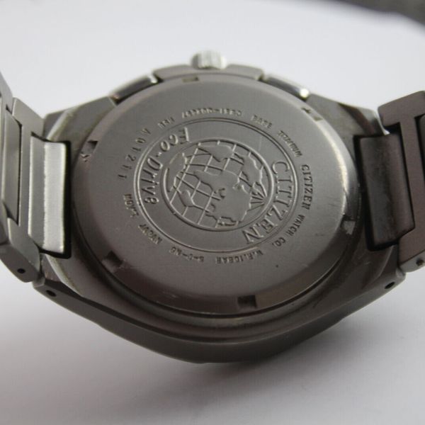 Mens Citizen Eco-Drive Skyhawk Titanium Watch Solar Powered Working ...