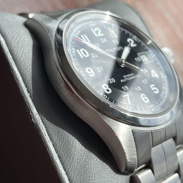 FS: Hamilton Khaki Field Auto 38, full kit w/ bracelet and leather band ...