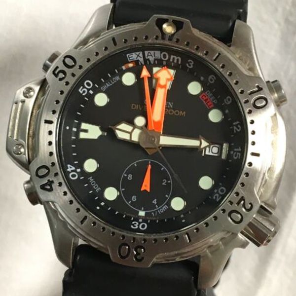 NOS New Citizen Promaster Diver 5812-F80006 ta Aqualand Wr 656 2/12ft ...