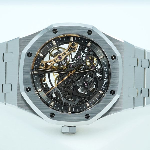 FSOT: Audemars PIGUET ROYAL OAK 15407ST DOUBLE BALANCE WHEEL OPENWORKED ...