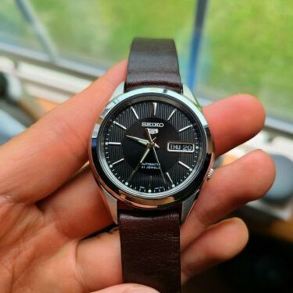 Seiko SNKL23 5 Series 38MM Men's Automatic Stainless Steel Watch ...