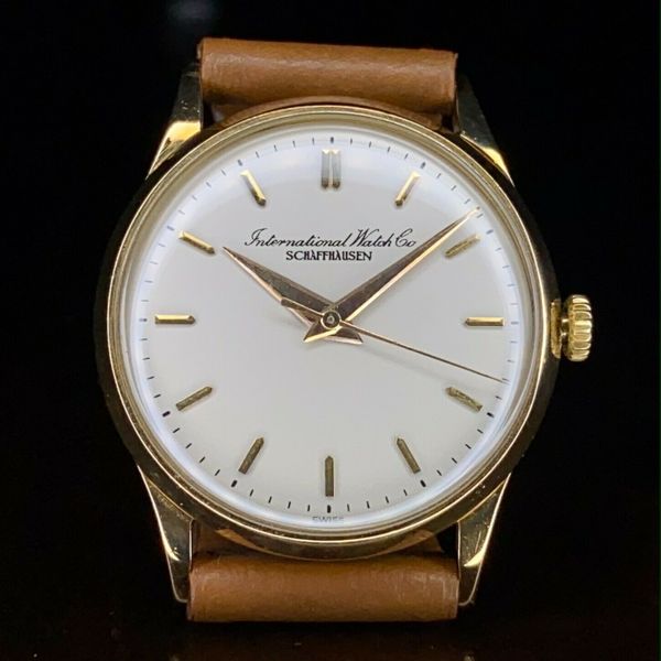 1950s 18ct Gold International Watch Co dress watch, cal. 89 movement ...