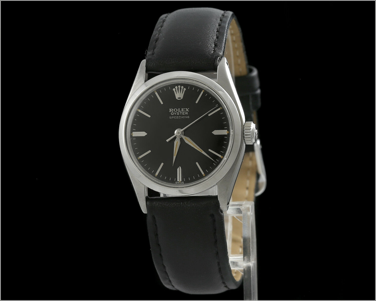 Vintage c. 1963 ROLEX 6430 Speedking Manual Wind Stainless Steel Watch ...