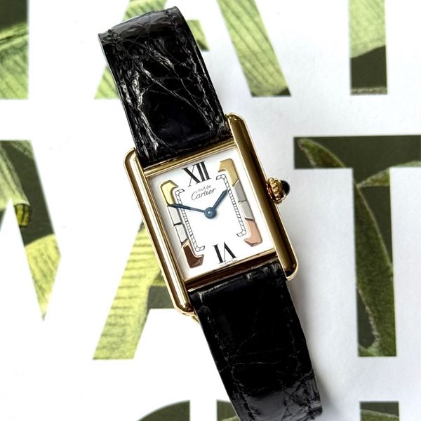 Cartier Tank - Rare dial w Cartier clasp, Superb cond, all original ...