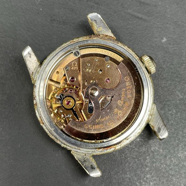 OMEGA Seamaster Cal.471 Wrist Watch Vtg 1956 Gold Automatic 20 Jewel ...