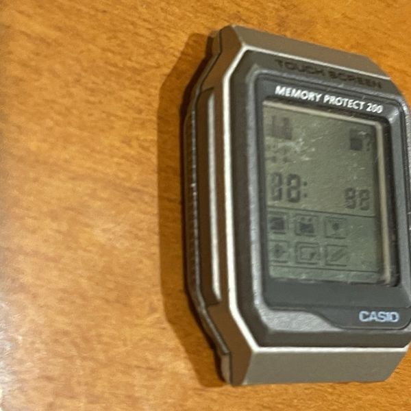 Casio Vintage Touch Screen Memory Protect VDB 200 Watch for parts ...