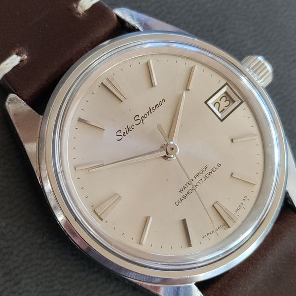 Seiko Sportsman Ref. 6602-7030, Silver Dial, from 12/1965, Hand Winding ...