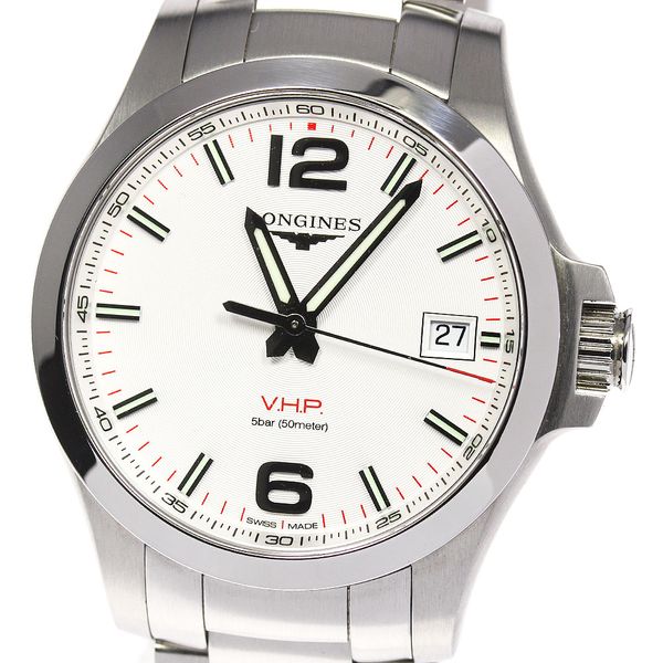 Beautiful goods ★ Box with warranty [LONGINES] Longines Conquest VHP ...