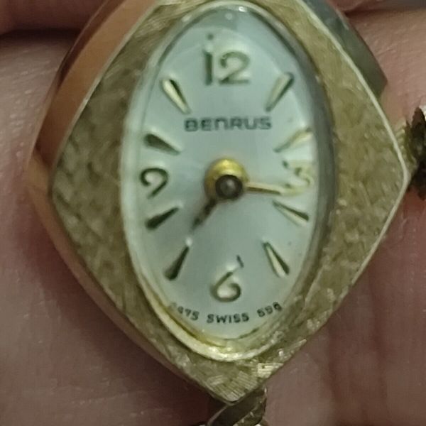Benrus 14k gold case Swiss Made Mechanical Vintage watch | WatchCharts ...