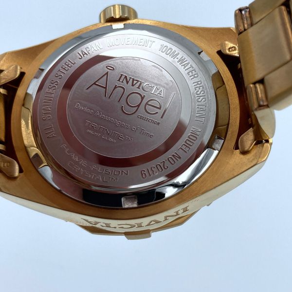 Invicta Angel Women's Quartz Watch Gold Tone 41mm - New Battery ...