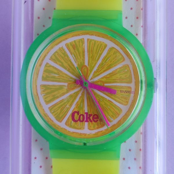 Coke Watch 1987 Swatch, Complete With Original Case And Paperwork ...