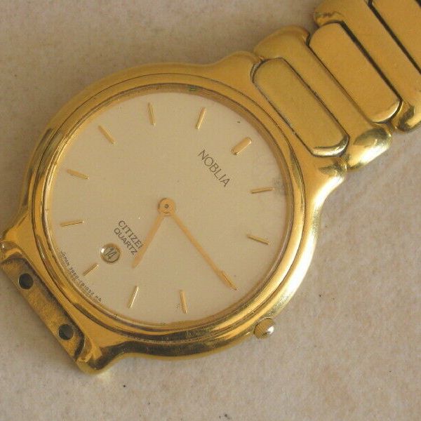ELEGANT NOBLIA BY CITIZEN 3960 C91052 SUPER SLIM QUARTZ WATCH WORKING ...