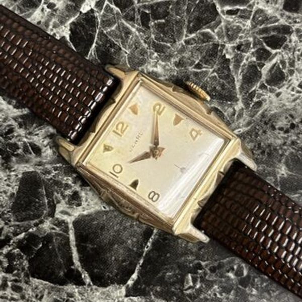 Vintage Benrus Tank Gold Plated Mens Watch 1950s | WatchCharts Marketplace