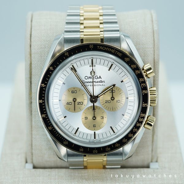 FSOT: Omega SPEEDMASTER MOONWATCH TWO TONE MOONSHINE GOLD 2024 WARRANTY ...