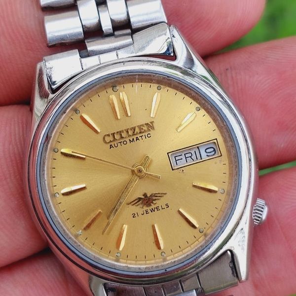Citizen Automatic 21 jewels Gold dial from japan | WatchCharts Marketplace