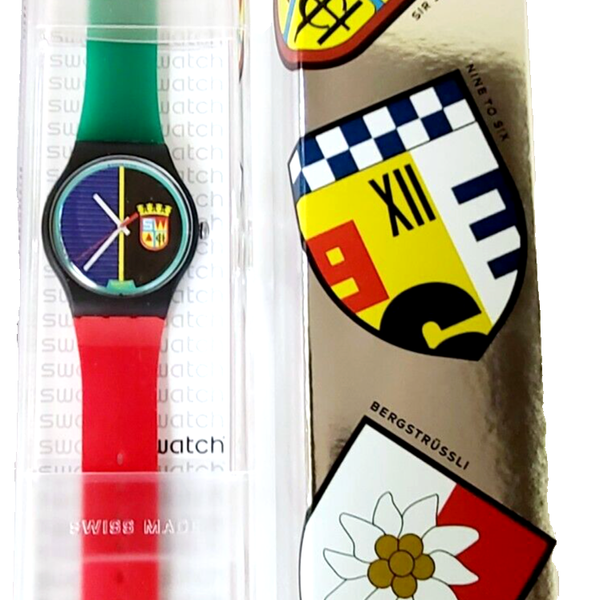 SWATCH, SWISS MADE, MODEL "SIR SWATCH" WATCH, IN ITS OWN CASE, SUOB169 ...