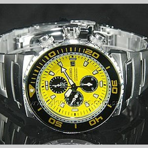 Brand New Seiko SNDA15p1 Yellow Caesar Chronograph | WatchCharts Marketplace
