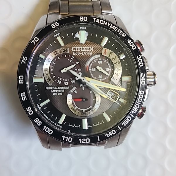 Citizen E650 Eco-Drive Drive Perpetual Calendar Stainless Steel Watch ...