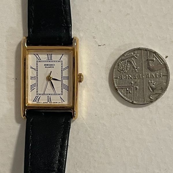 Ladies Quartz Tank watch Gold tone, Seiko, Rare | WatchCharts Marketplace