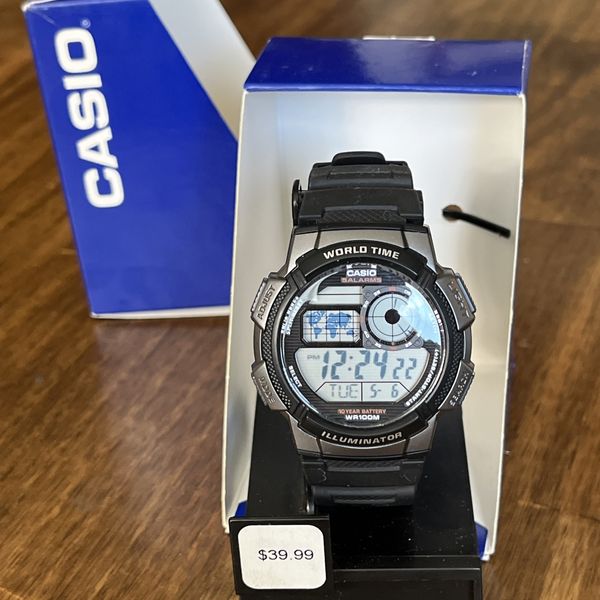 Casio Men's Illuminator Digital Chronograph Watch - AE1000W-1BV ...