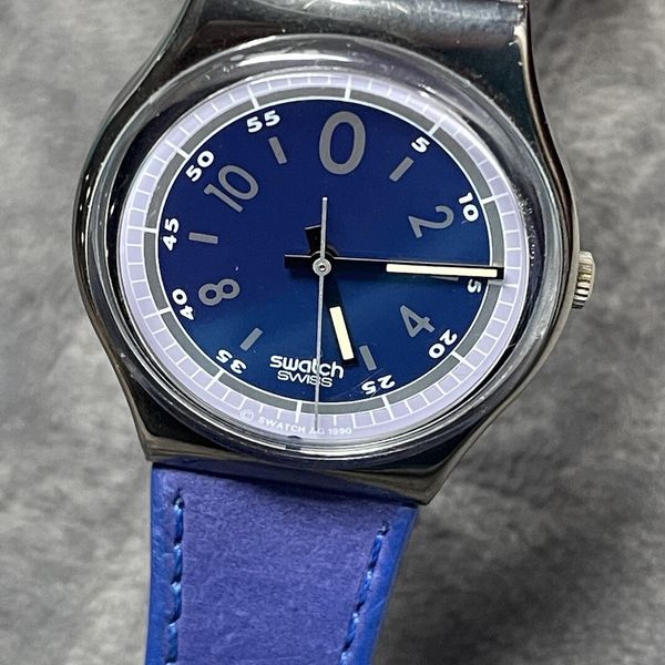 swatch watch vintage 1990s Blue Working | WatchCharts Marketplace