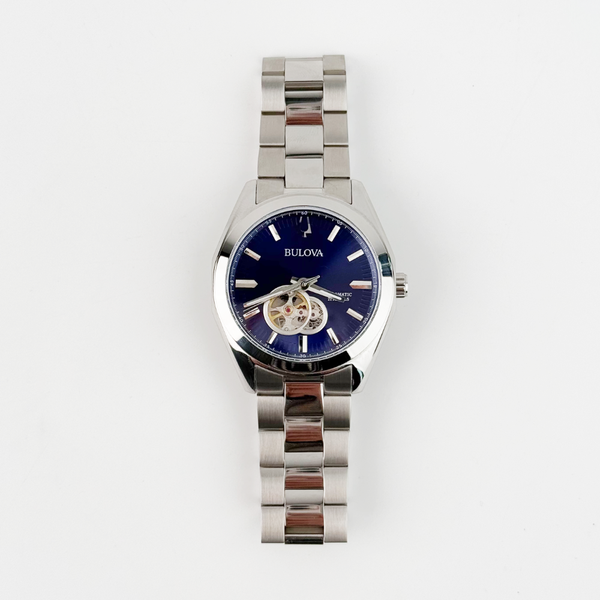 Bulova 96A275 Surveyor Blue Men's watch Automatic Stainless Steel ...