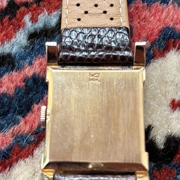 Longines Tank Style vintage 14k Gold Watch | WatchCharts Marketplace