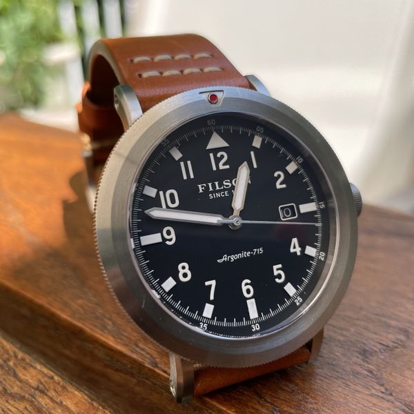 Shinola-Filson Scout Watch, Dark Navy Dial, honey leather strap [$295 ...