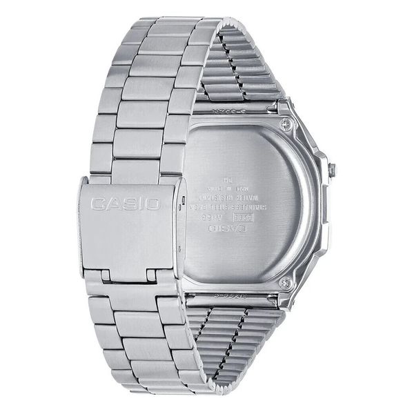 Casio Silver Stainless Steel Digital Watch (A158WA-1) | WatchCharts ...