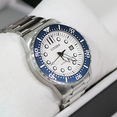 Citizen White Dial Automatic Stainless Steel Men's Watch NJ0171-81A ...