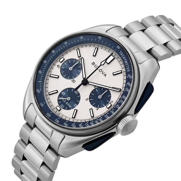 Bulova Lunar Pilot Blue Chronograph Men's Watch Sapphire With Bonus ...