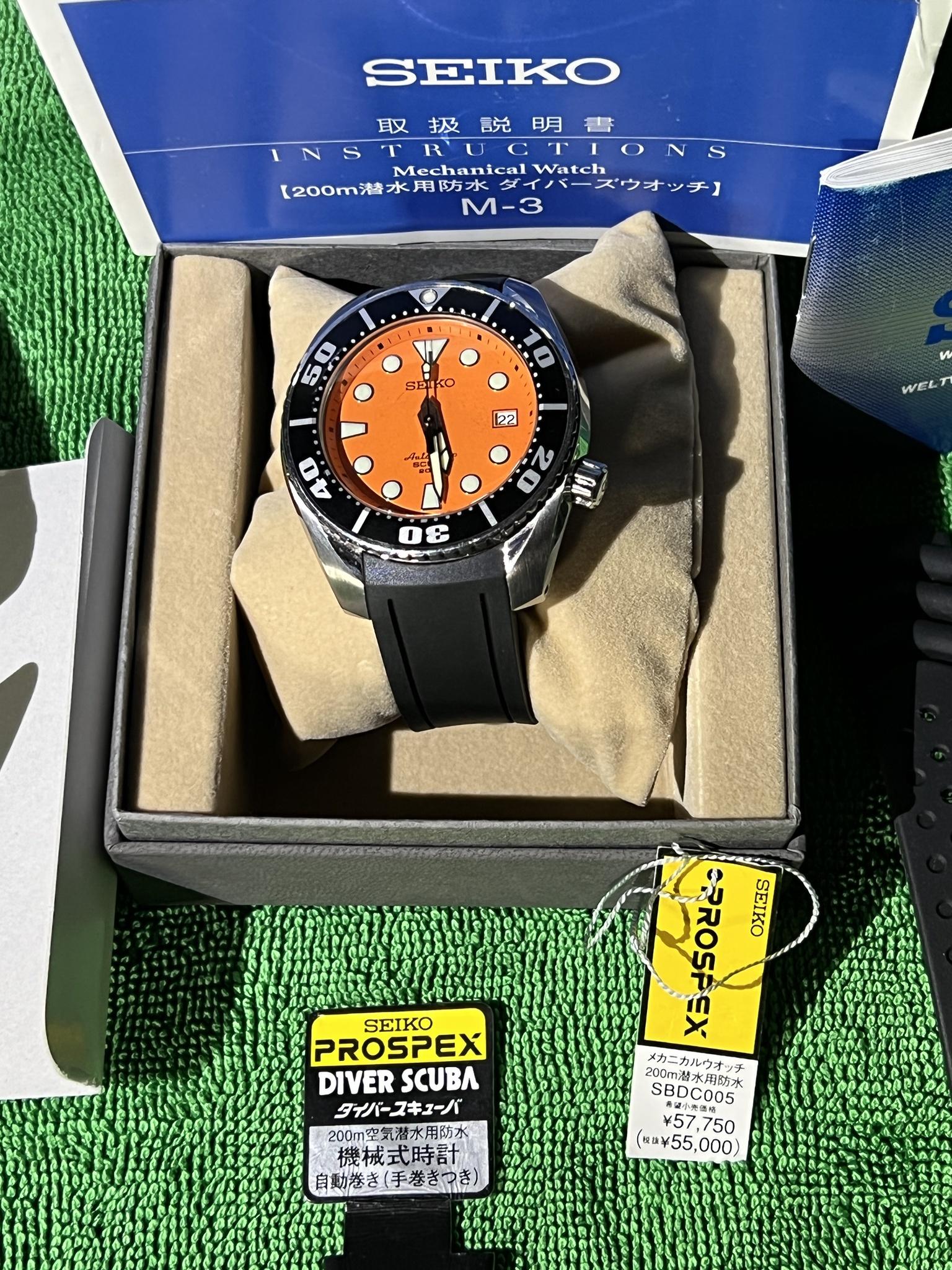 FS - Seiko SBDC005 Orange Sumo - Discontinued and Rare + EXTRAS ...