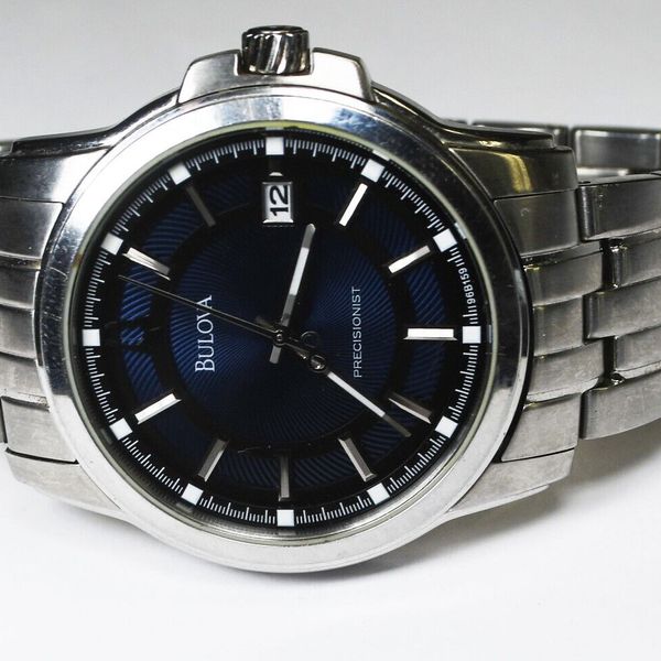 Bulova Precisionist Blue Dial C860917 B3 Date Quartz 42mm Stainless ...