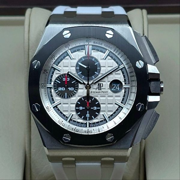 Audemars Piguet Royal Oak Offshore Panda Steel and Ceramic, 44mm full ...