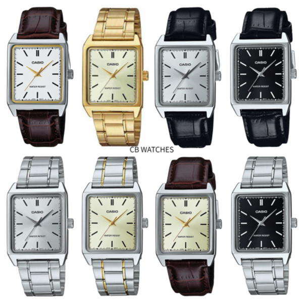 Casio Men's MTP-V007 / MTP-M105 Moon phase Stainless Steel/Leather ...